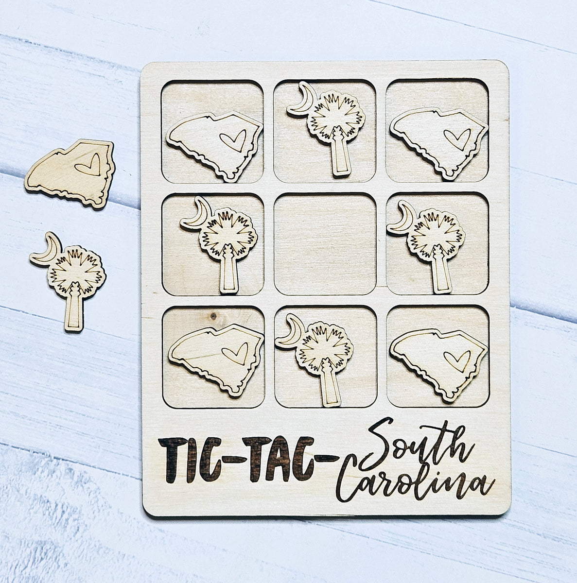South Carolina Palmetto Tic-Tac-Toe Game – The Trendy Traveler