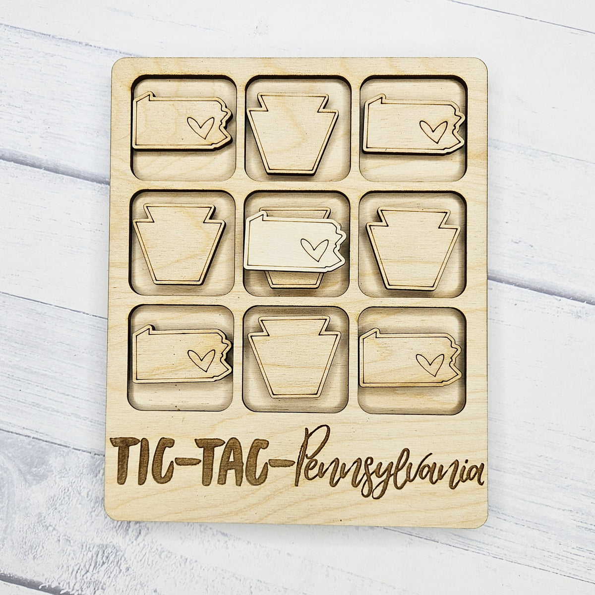 Pennsylvania Keystone Tic-Tac-Toe Game – The Trendy Traveler